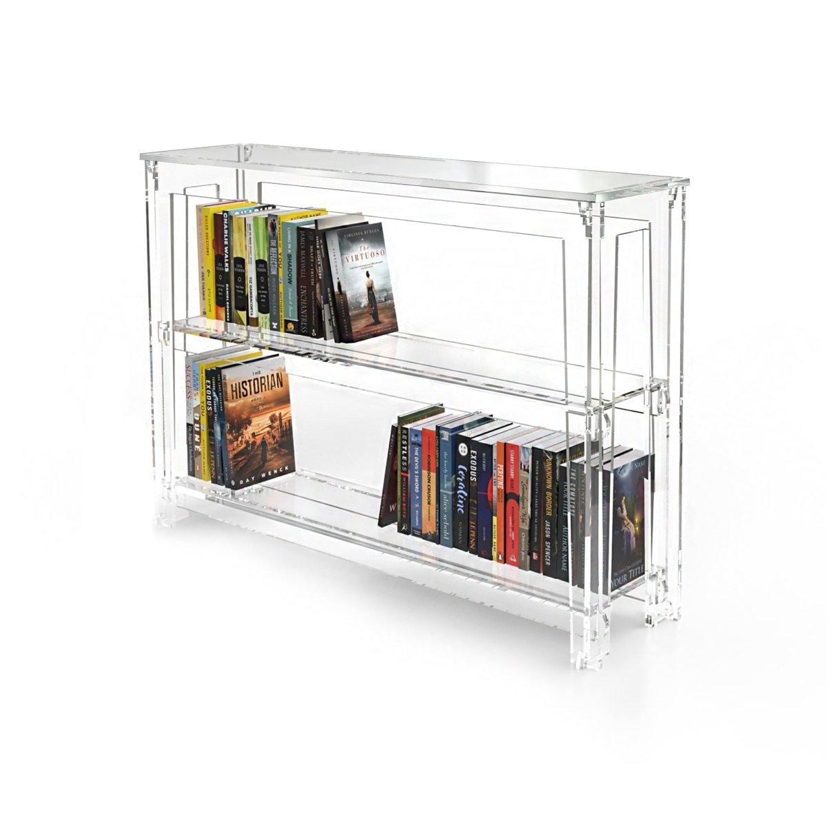 Stauber Clear Acrylic Classic Bookcase – Stauber Furnishings