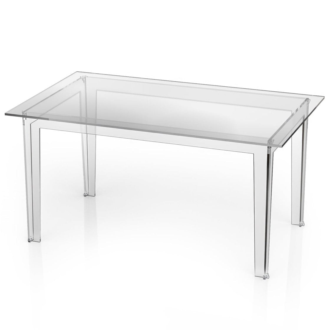 Classic Clear Acrylic Dining Table - Modernize Your Dining Space Today ...