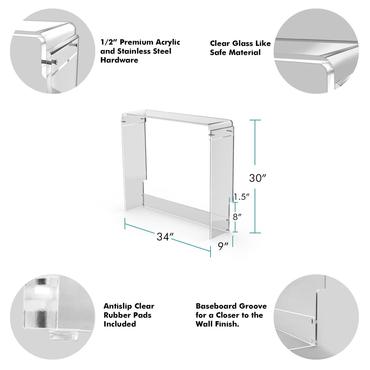 Upgrade Your Home Décor with Clear Acrylic Console Furniture - Shop Now ...