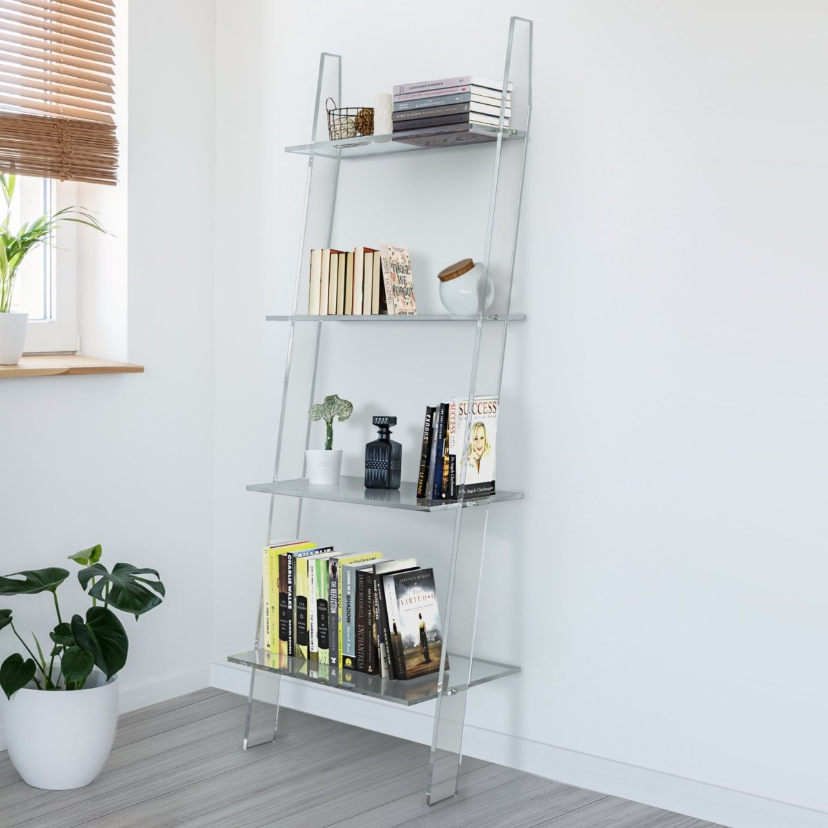 Essence Clear Ladder Bookshelf – Stauber Furnishings