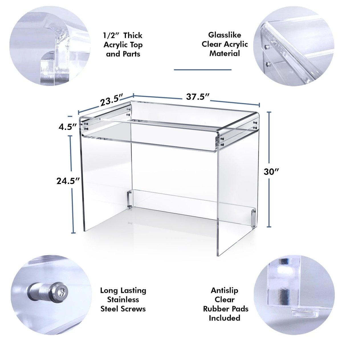 Elevate Your Workspace with Clear Acrylic Office Furniture - Order Now ...