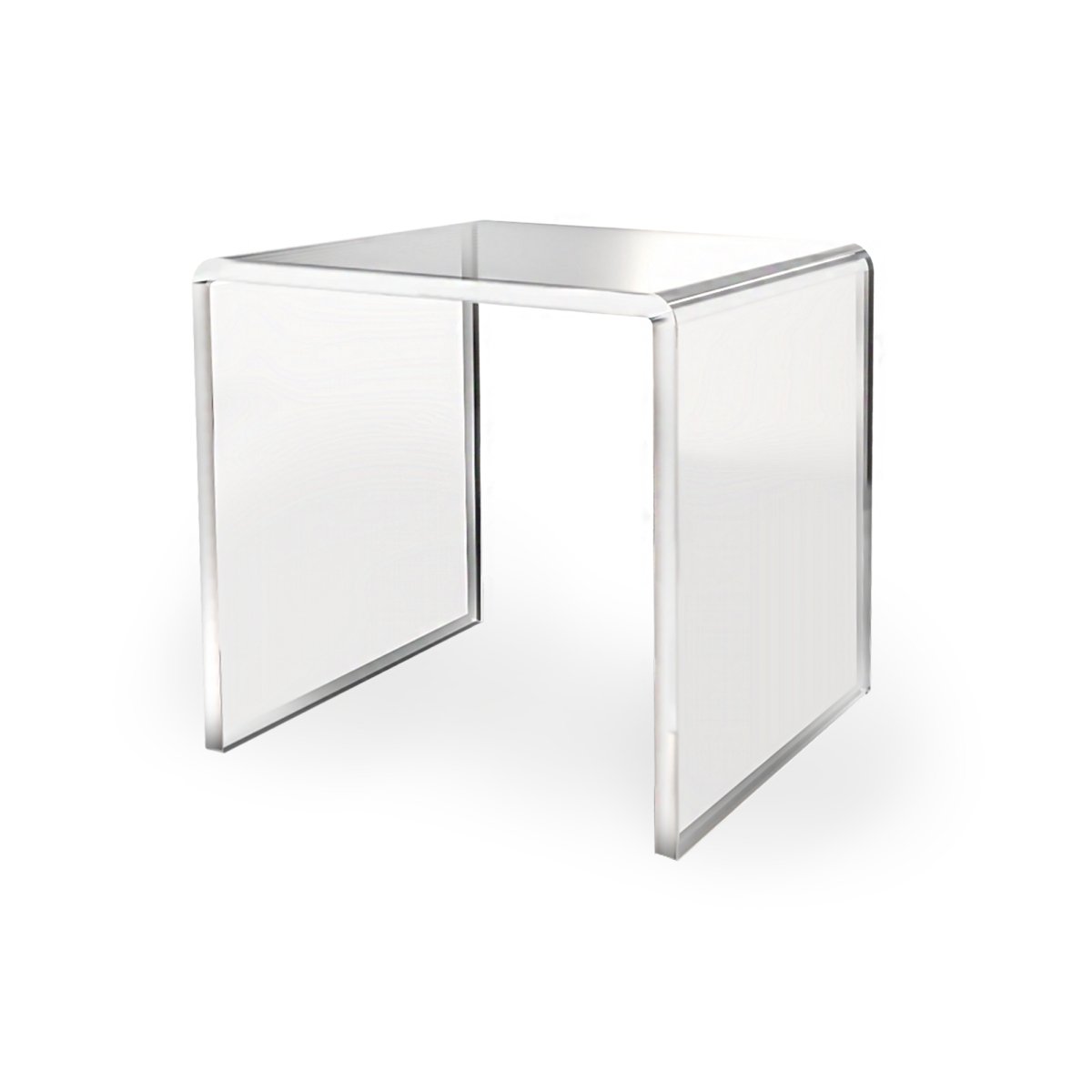 Waterfall Style Clear Acrylic Stool - Modern and Sleek Design – Stauber ...